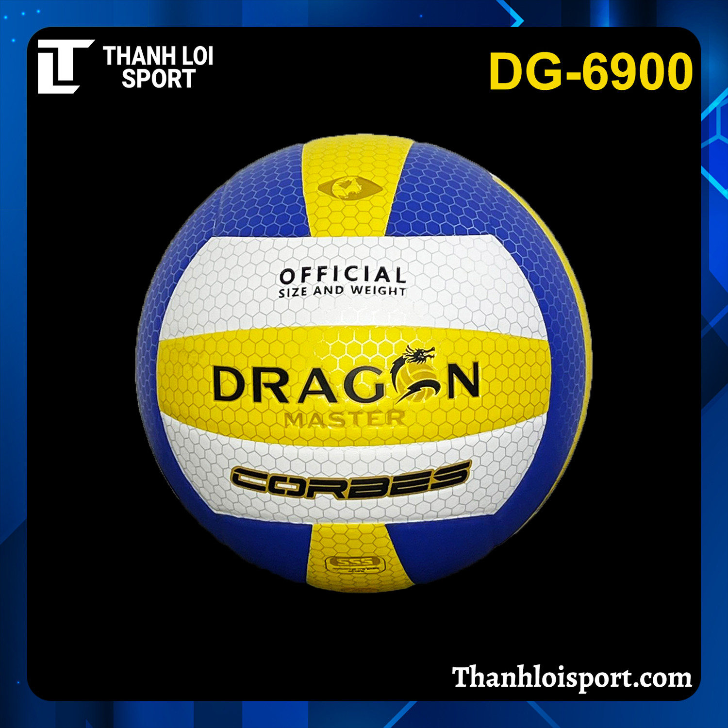 Quả bóng chuyền da Thăng long Dragon Master DG 6900 chính hãng