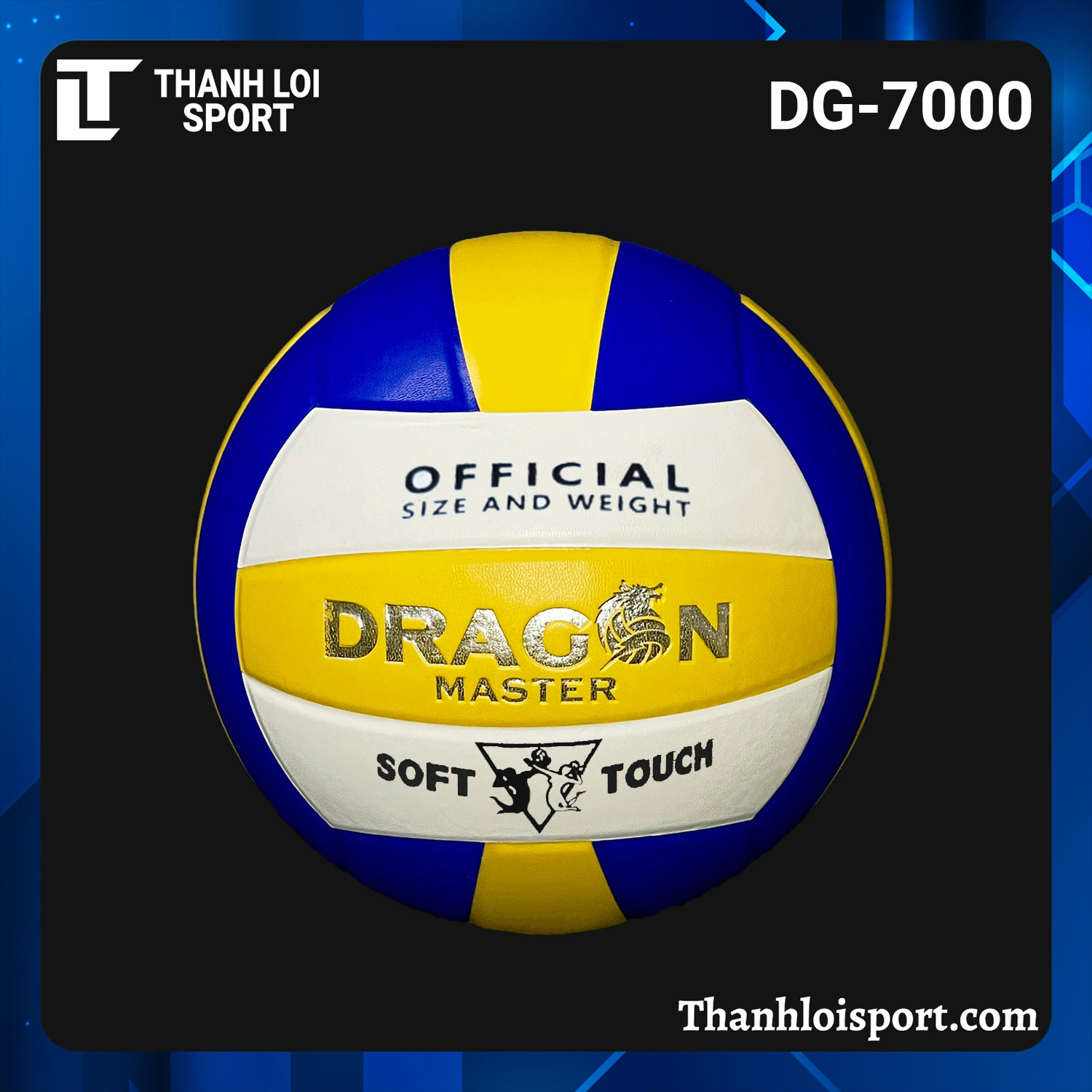 Quả bóng chuyền da Thăng long Dragon Master DG 7000 chính hãng