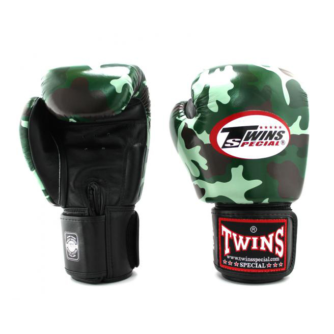 GĂNG TAY BOXING TWINS CAMO – XANH LÁ THÀNH LỢI SPORT